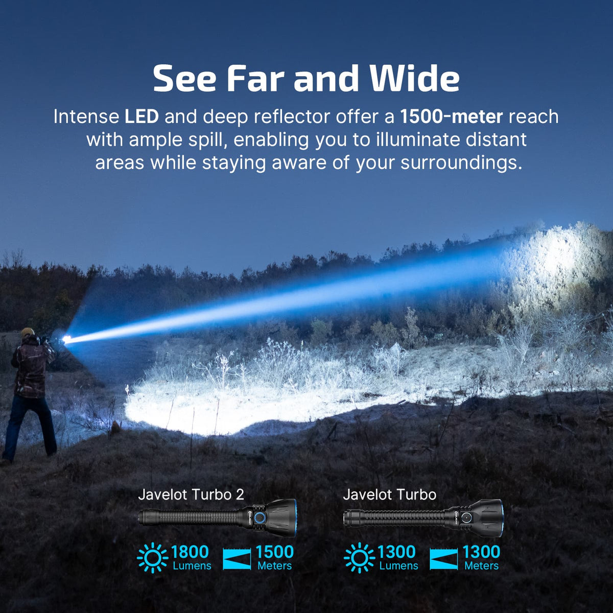 Olight Javelot Turbo 2 Hunting Spotlight Torch Kit – The Merchants ...